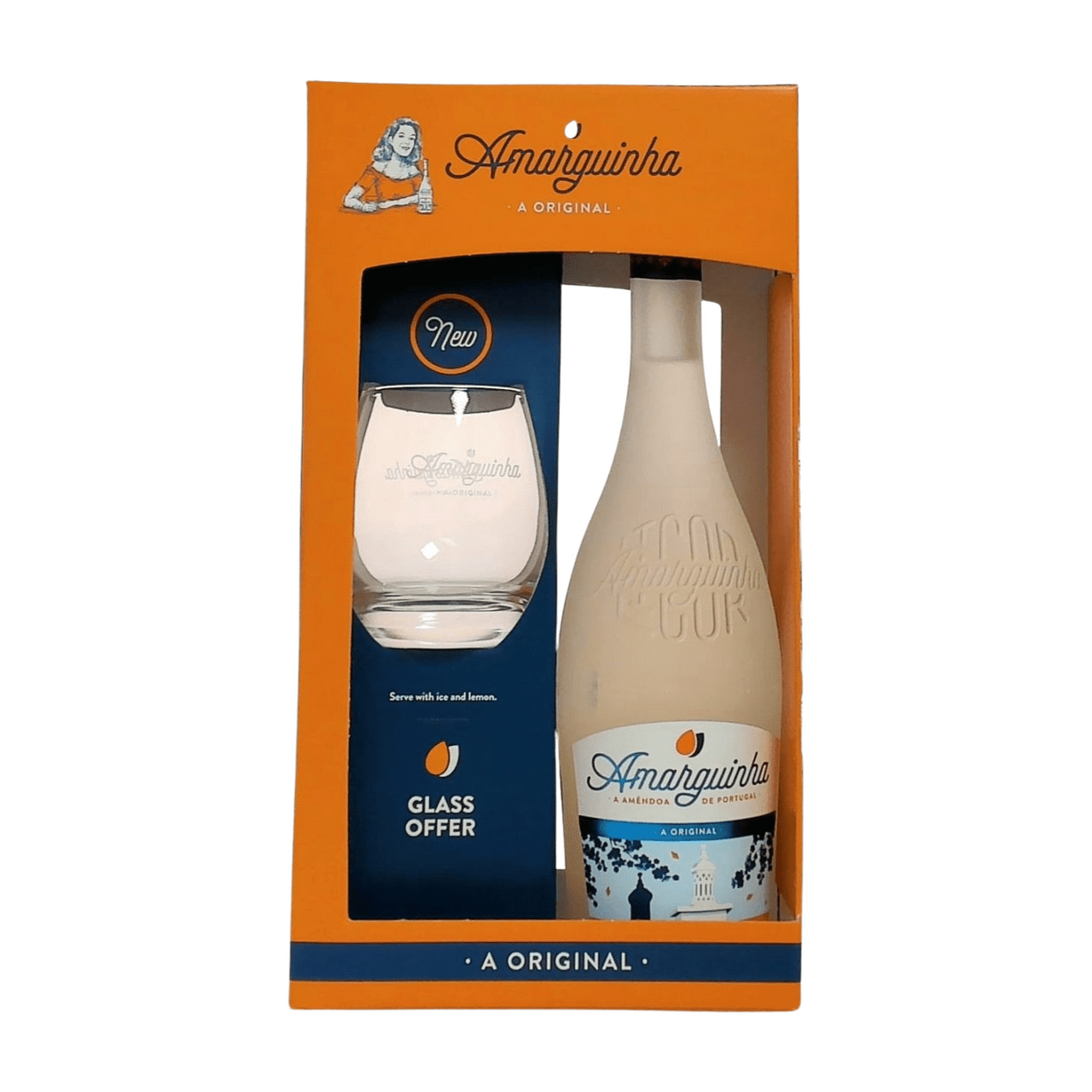AMARGUINHA ORIGINAL BITTER ALMOND LIQUOR WITH GLASS – Canadian Liquor Store