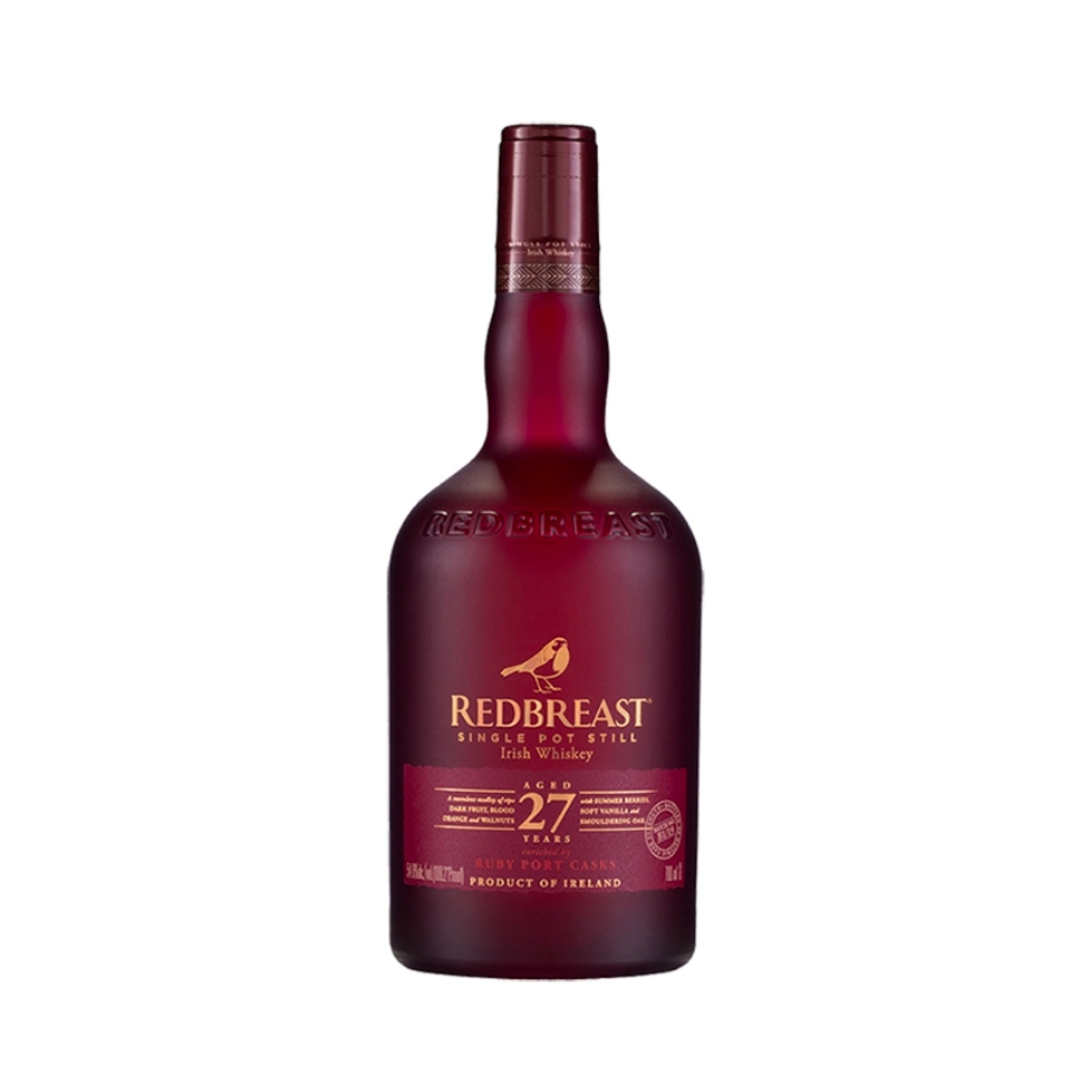 Redbreast Ruby Port Casks 27 Year Old Single Pot Still Irish Whiskey ...