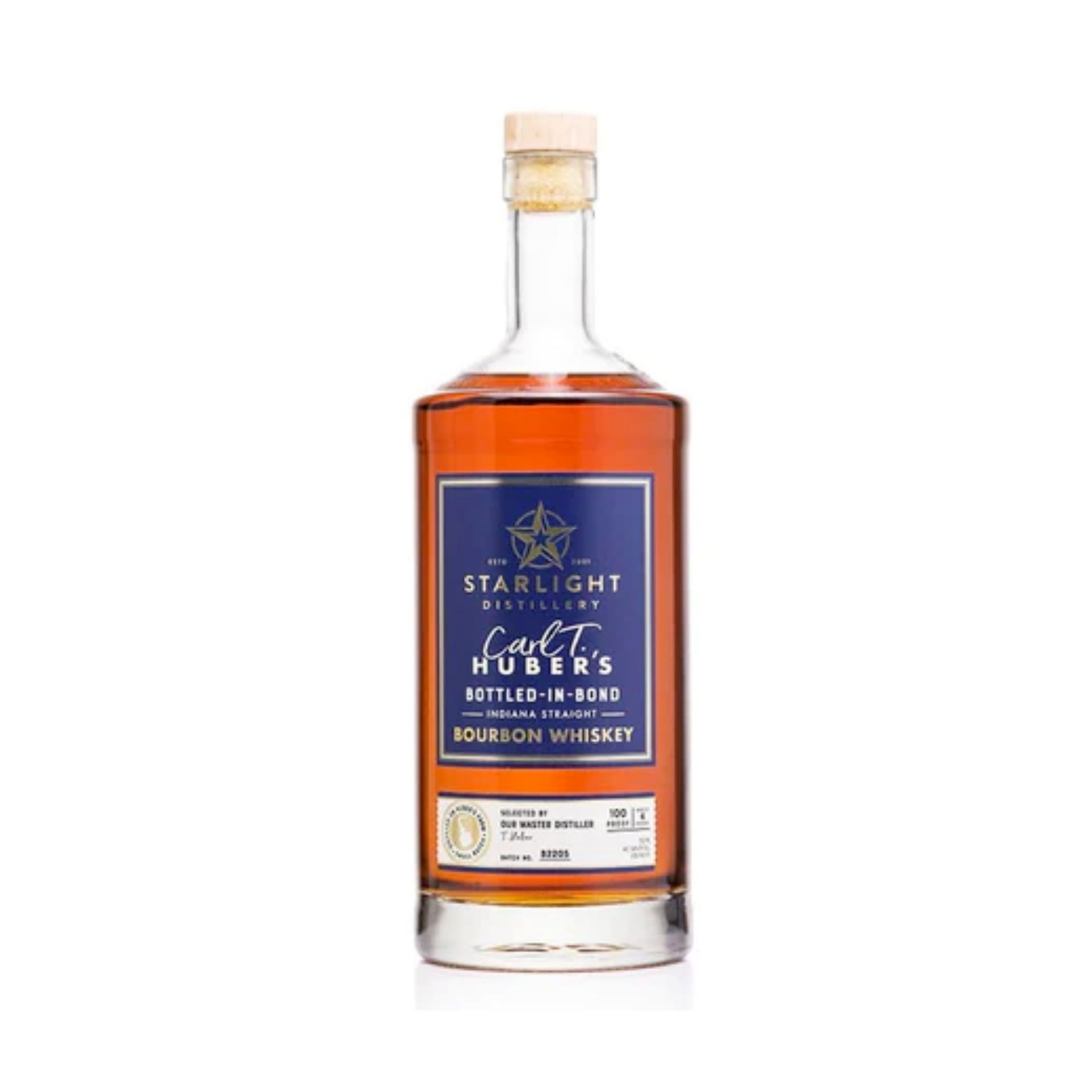 Starlight Distillery Carl T. Huber's Bottled In Bond Indiana Straight ...